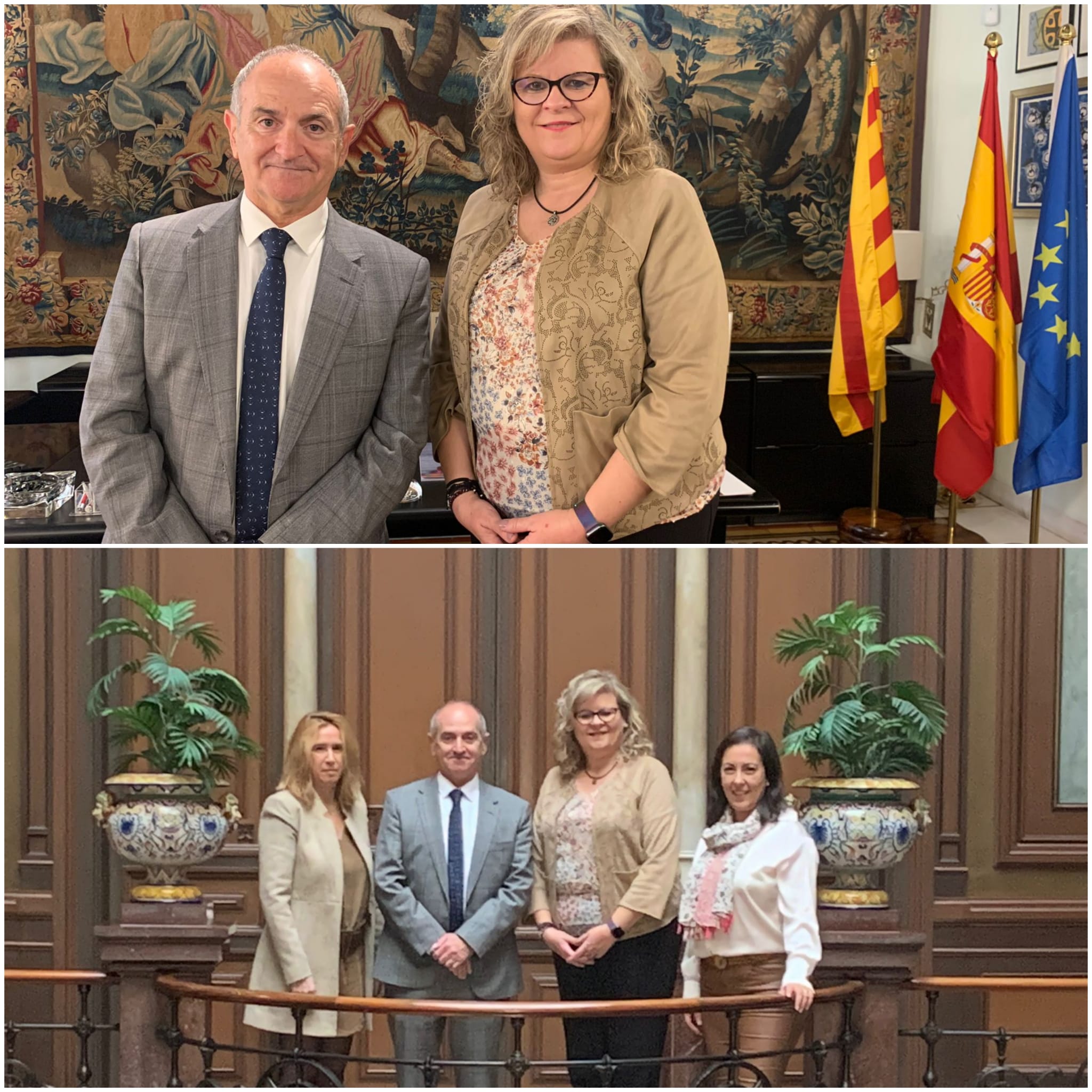 Encuentro institucional entre el decano del ICAB y la decana de ...