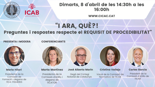 Jornada on-line: I ara, què? Preguntes i respostes respecte el requisit ...
